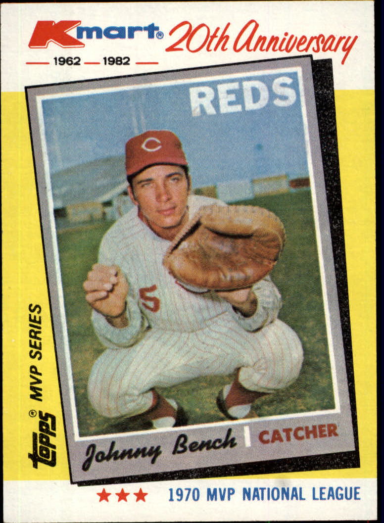 1982 K-Mart #18 Johnny Bench: 70NL - NM-MT