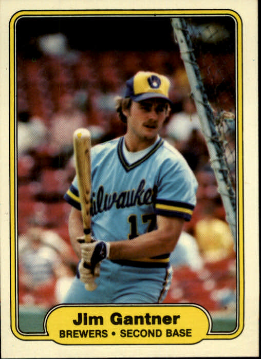 1982 Fleer #142 Jim Gantner - NM-MT 1982 Fleer #142 Jim Gantner - NM-MT