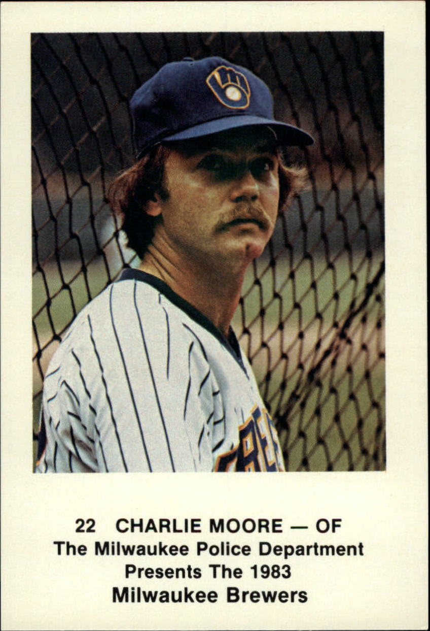 1983 Brewers Police #22 Charlie Moore - Oversize - NM-MT