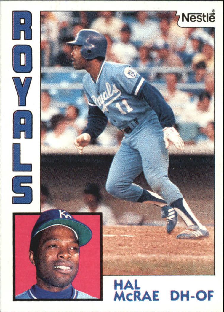 1984 Nestle 792 #340 Hal McRae - NM-MT
