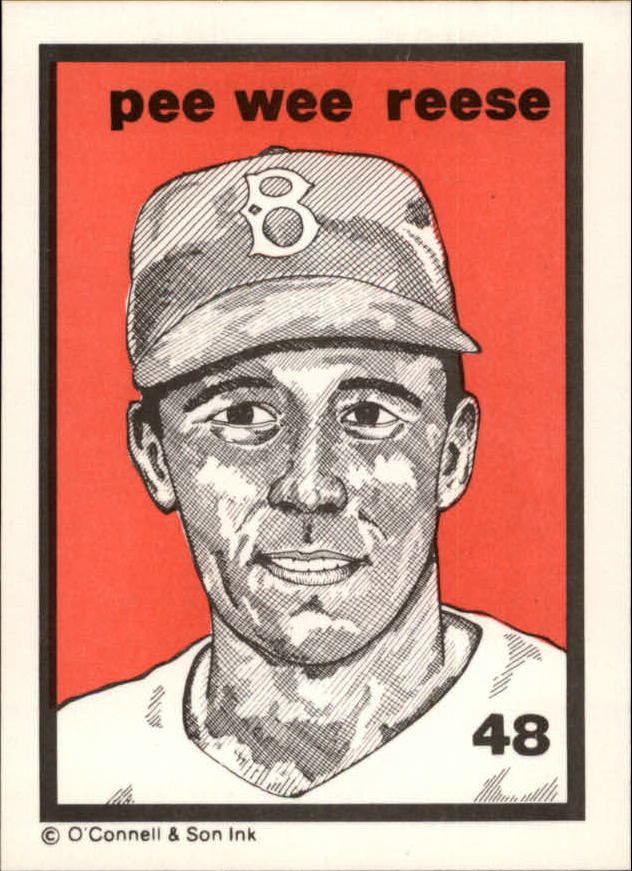 1984-89 O'Connell and Son Ink #48 Pee Wee Reese - NM