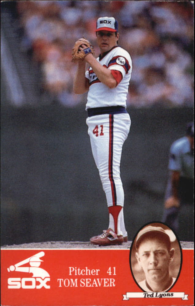 1985 White Sox Coke #41 Tom Seaver/Ted Lyons - NM-MT