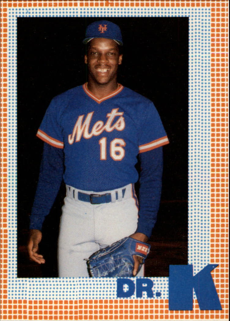 1985-86 Galasso Gooden #41 Dwight Gooden/Portrait; Nightime - B6222 - EX-MT