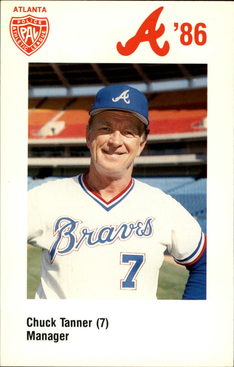 1986 Braves Police #7 Chuck Tanner MG - NM-MT