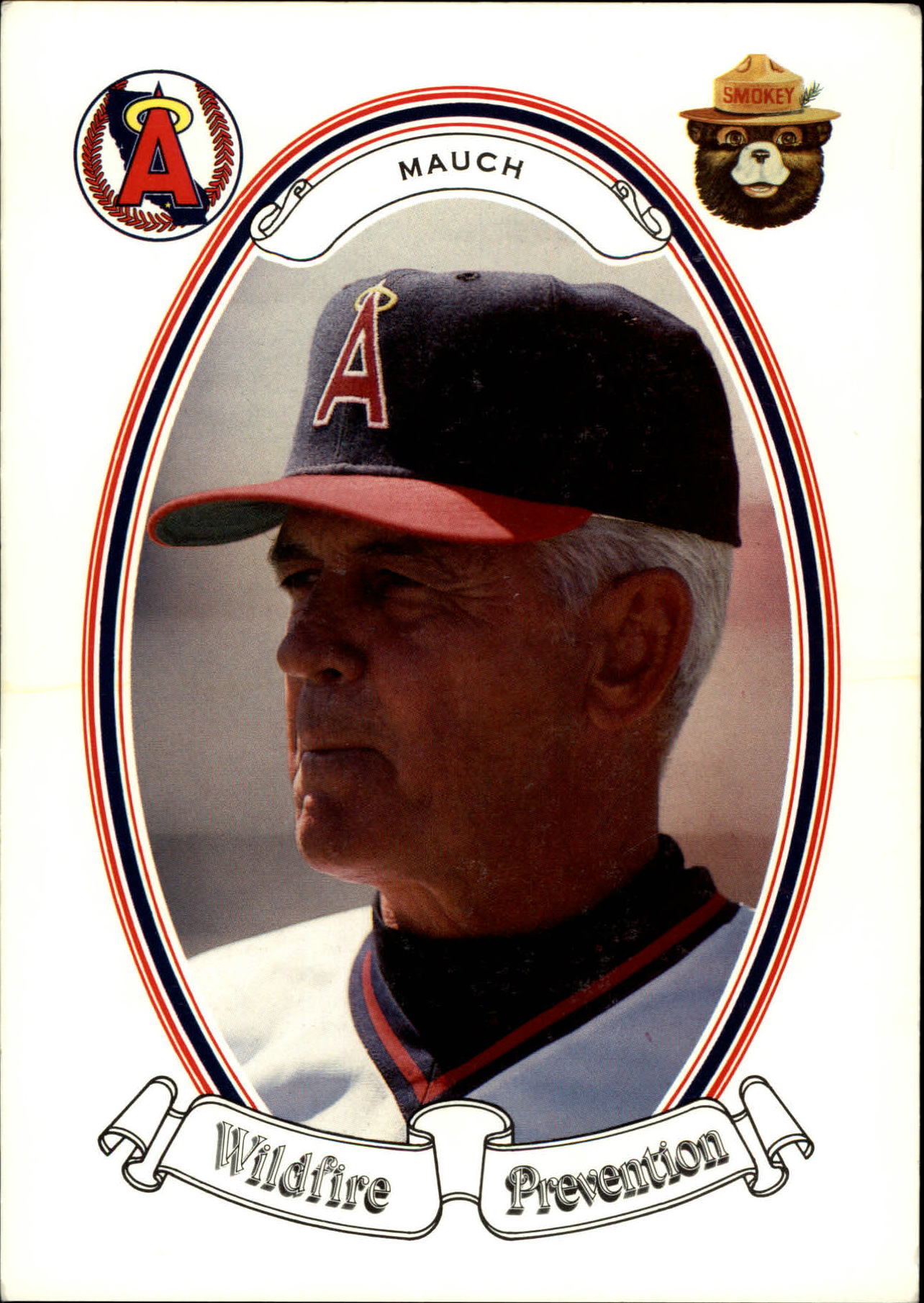 1986 Angels Smokey #24 Gene Mauch MG - NM-MT - Steve Taft | Beckett ...