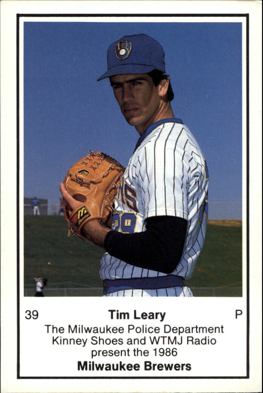 1986 Brewers Police #13 Tim Leary - NM-MT - Steve Taft | Beckett ...