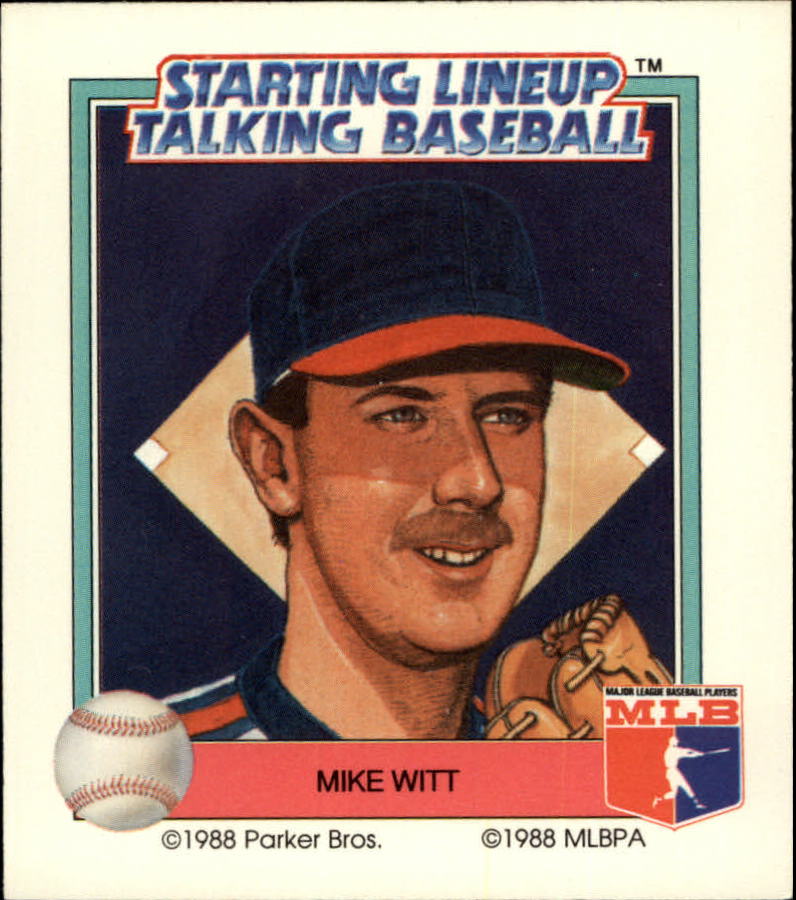 1988 Starting Lineup Angels #20 Mike Witt - NM-MT