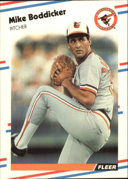 1988 Fleer Glossy #556 Mike Boddicker - NM-MT