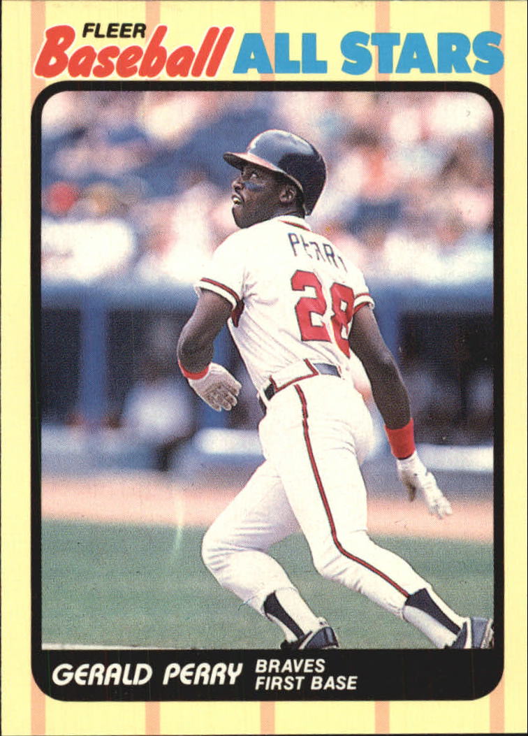 1989 Fleer Baseball All-Stars #31 Gerald Perry - NM-MT