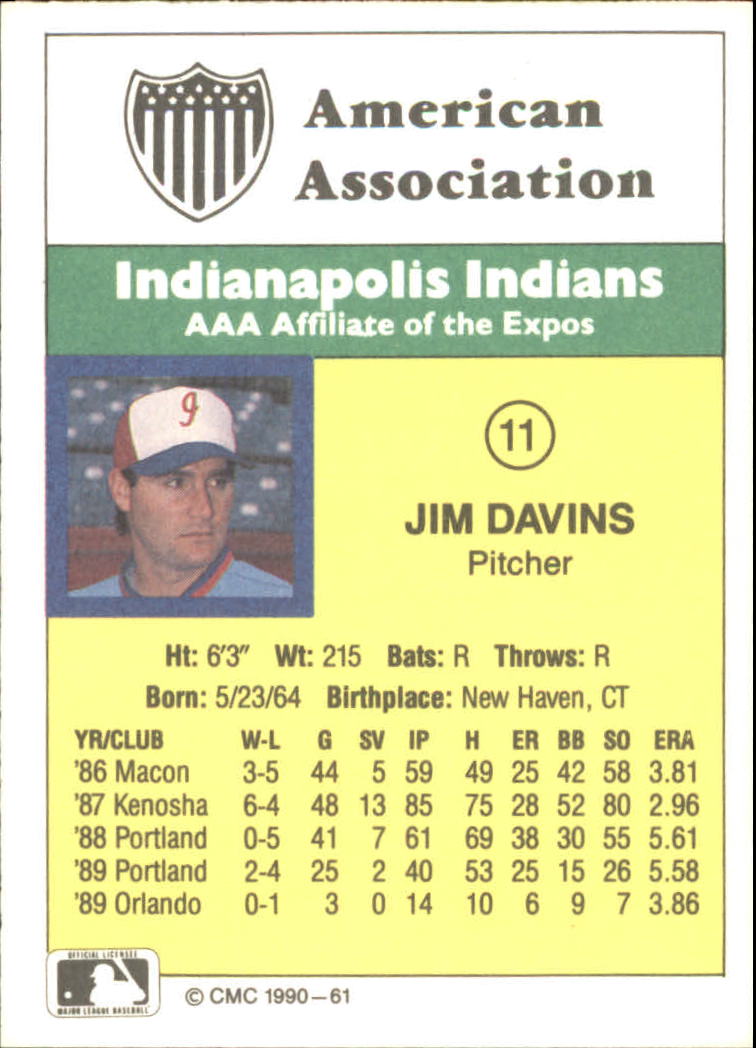1990 CMC #61 Jim Davins - NM-MT