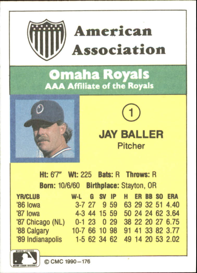 1990 CMC #176 Jay Baller - NM