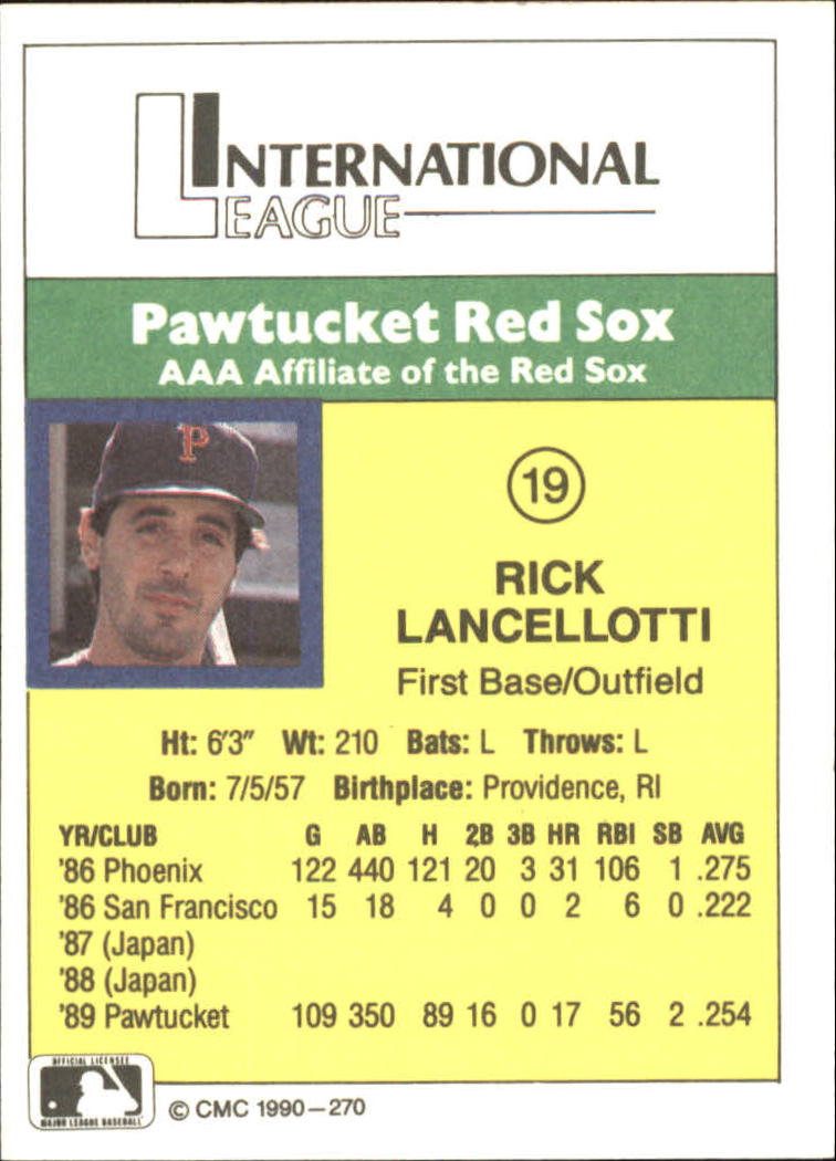 1990 CMC #270 Rick Lancellotti - NM