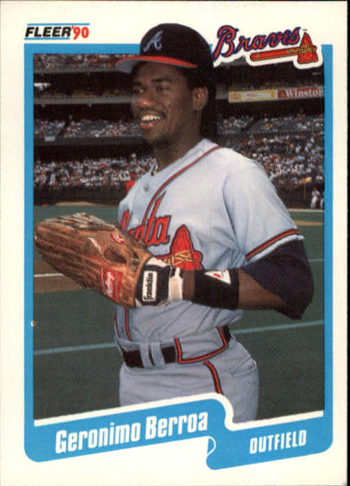 1990 Fleer #575 Geronimo Berroa - NM-MT