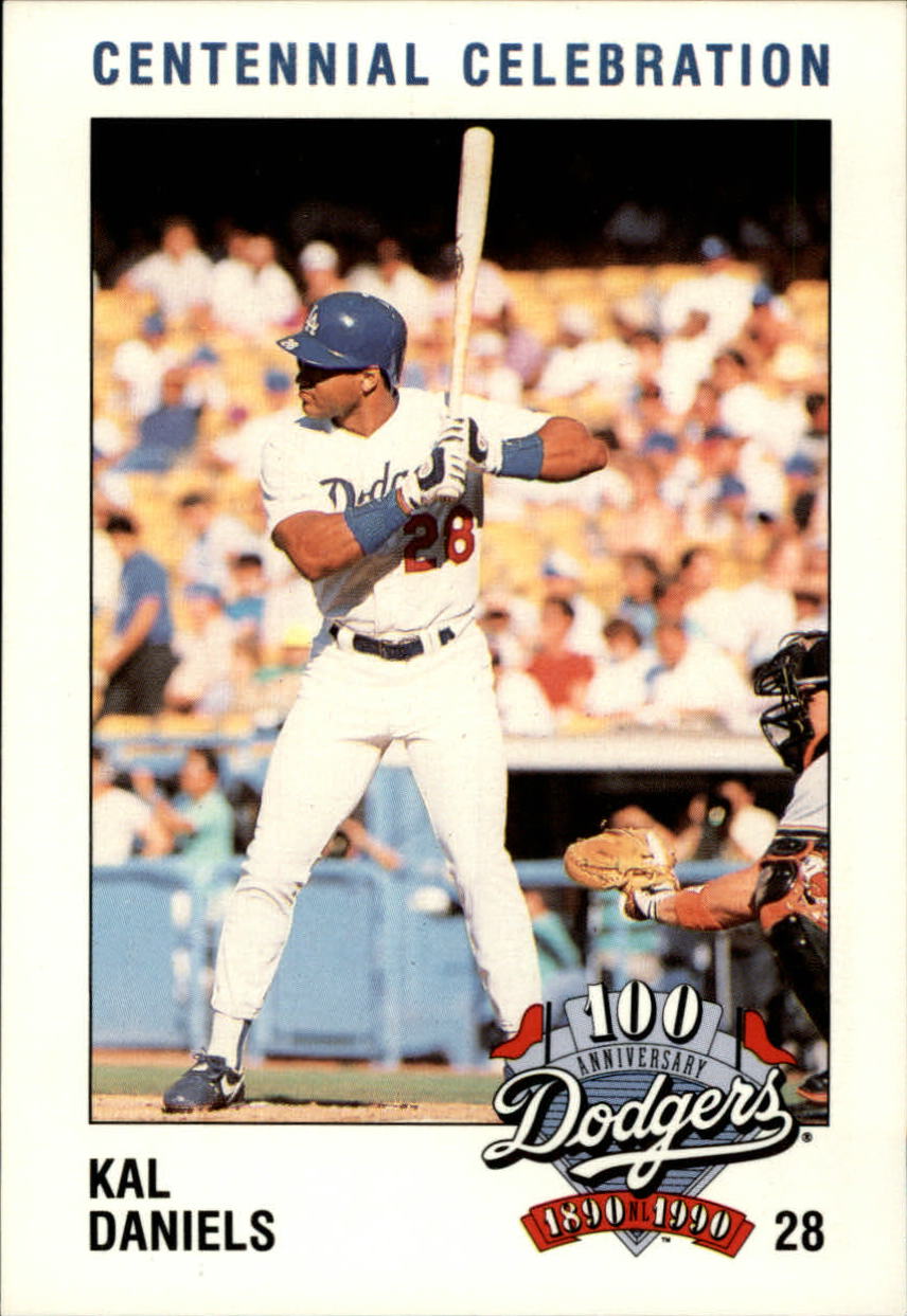 1990 Dodgers Police #28 Kal Daniels - . Oversized. - NM-MT