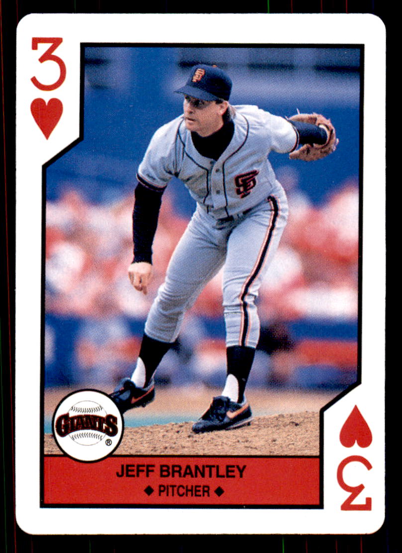 1990 U.S. Playing Cards All-Stars #3H Jeff Brantley - NM-MT