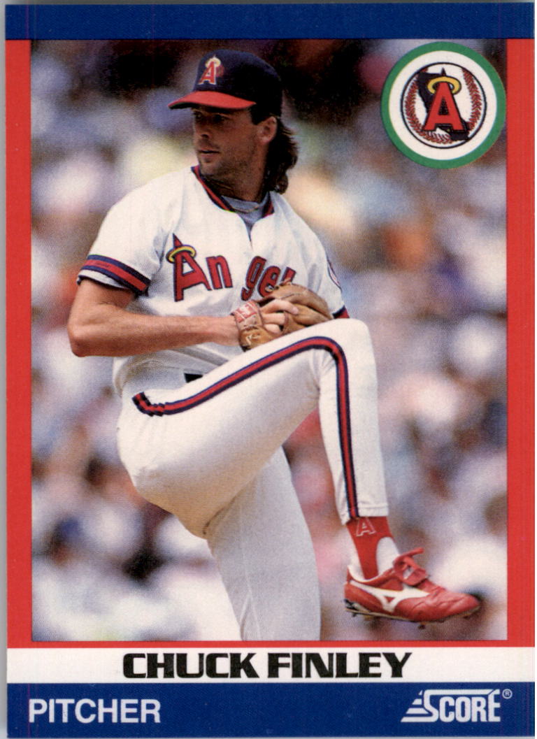 1991 Score 100 Superstars #90 Chuck Finley - NM-MT