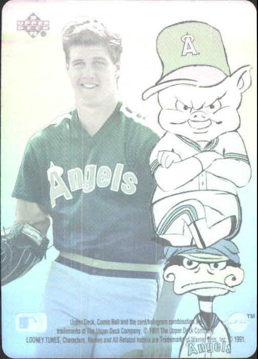 1992 Upper Deck Comic Ball 3 Holograms #3 Jim Abbott/Porky Pig - NM-MT