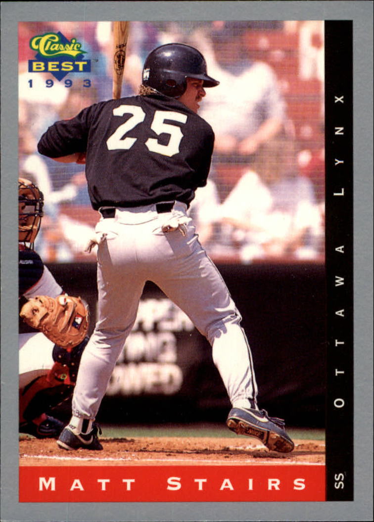 1993 Classic/Best #27 Matt Stairs - NM-MT