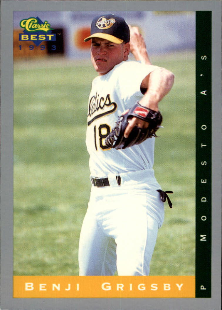 1993 Classic/Best #195 Benji Grigsby - NM-MT