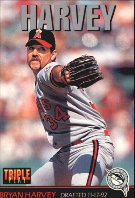 1993 Triple Play #225 Bryan Harvey - NM-MT