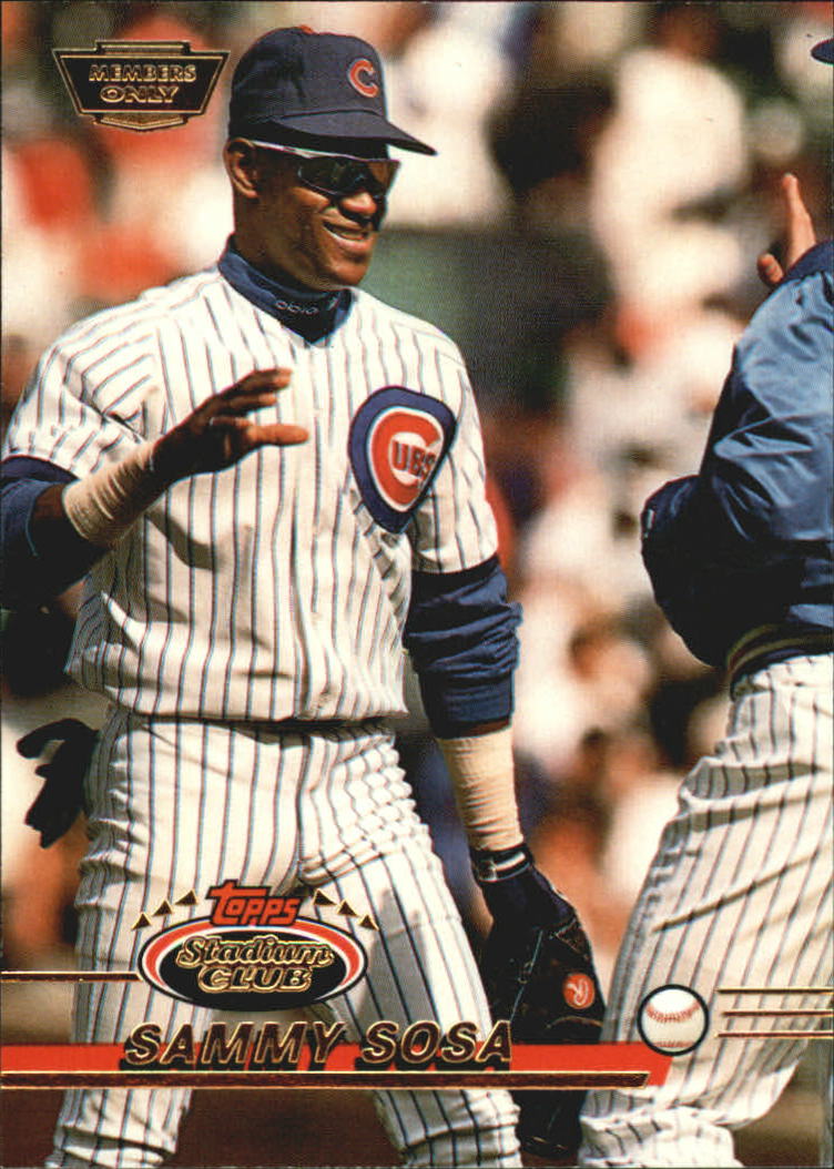 1993 Stadium Club Members Only Parallel #531 Sammy Sosa - NM-MT