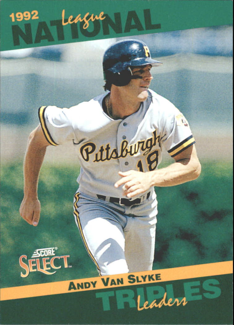 1993 Select Stat Leaders #24 Andy Van Slyke - NM-MT