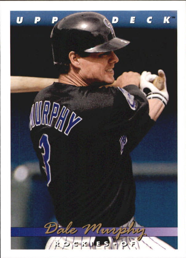 1993 Upper Deck Gold Hologram #706 Dale Murphy - NM-MT
