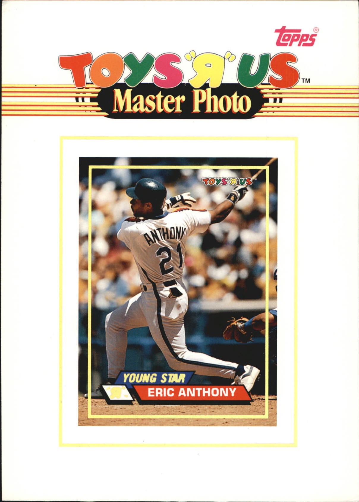 1993 Toys'R'Us Master Photos #2 Eric Anthony - . Oversized. - NM-MT