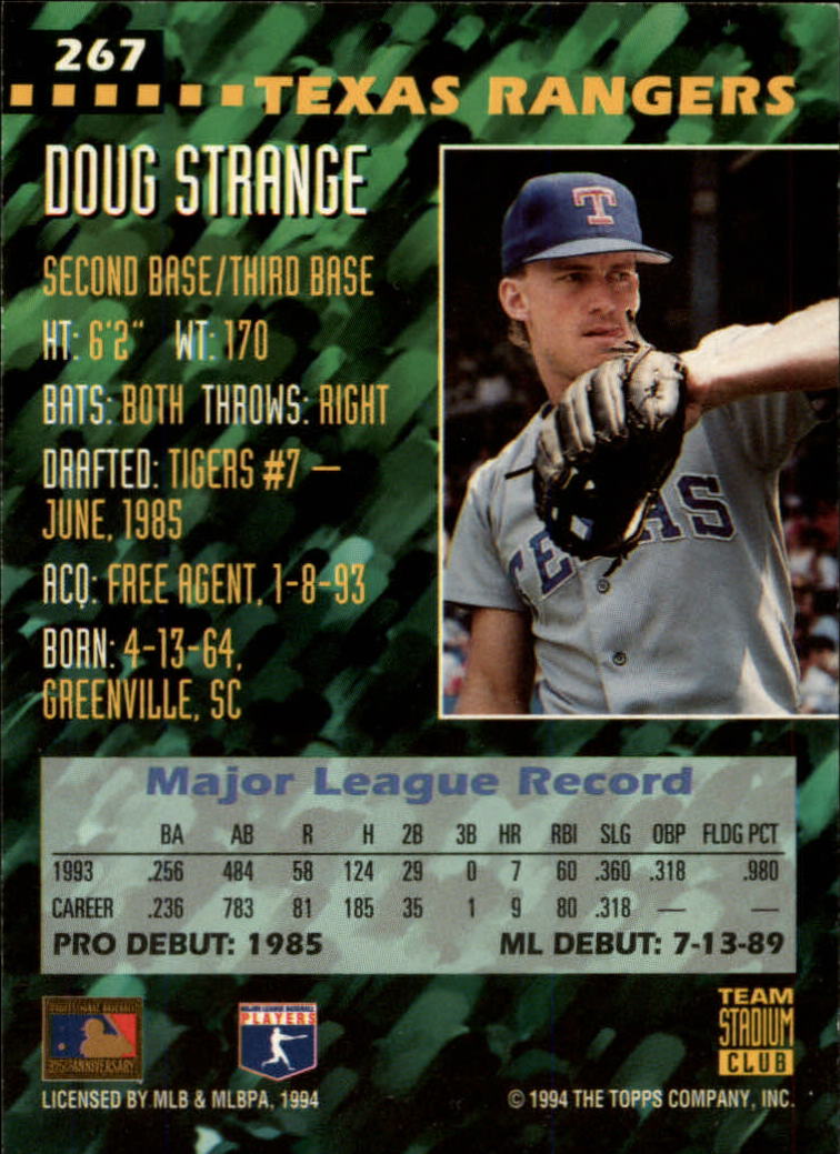 1994 Stadium Club Team #267 Doug Strange - NM-MT