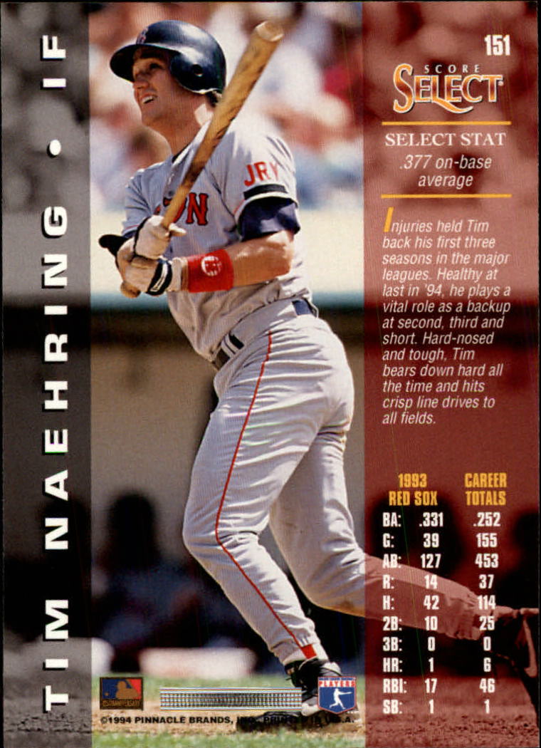 1994 Select #151 Tim Naehring - NM-MT