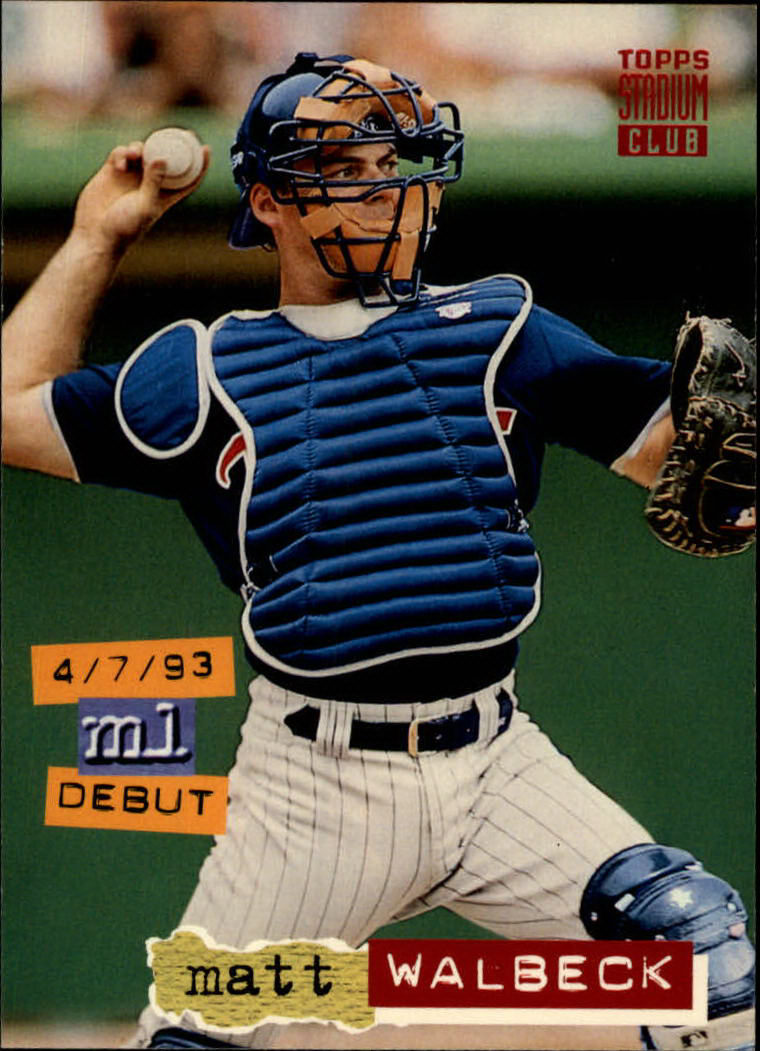 1994 Stadium Club #561 Matt Walbeck - NM-MT