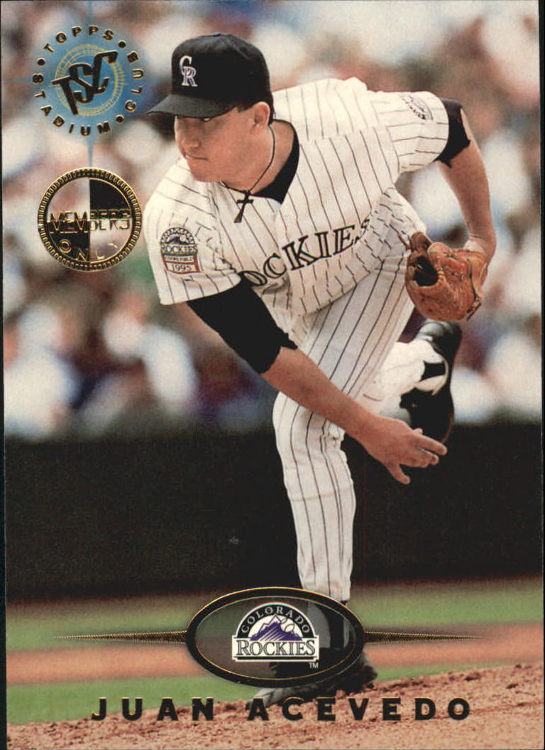 1995 Stadium Club #599 Juan Acevedo RC - NM-MT