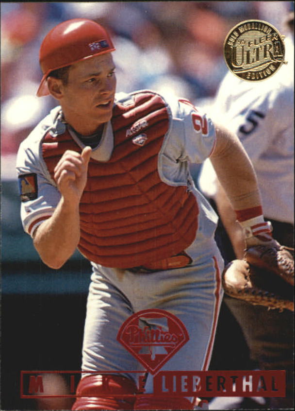1995 Ultra Gold Medallion #206 Mike Lieberthal - A1157 - NM-MT