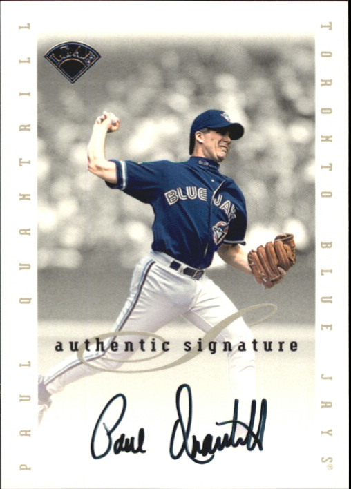 1996 Leaf Signature Extended Autographs #164 Paul Quantrill - NM-MT