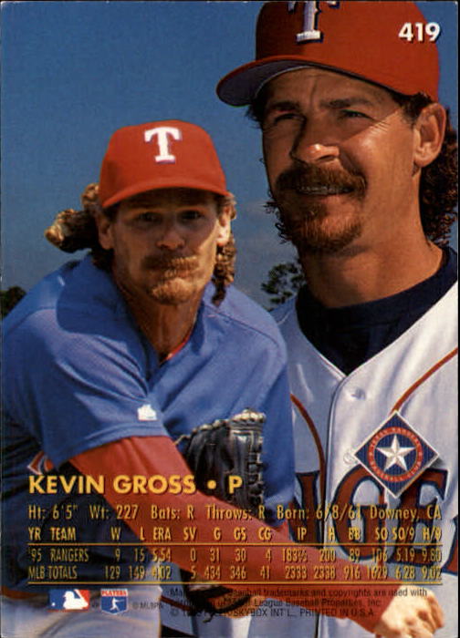 1996 Ultra #419 Kevin Gross - NM-MT
