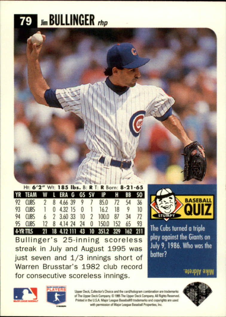 1996 Collector's Choice #79 Jim Bullinger - NM-MT