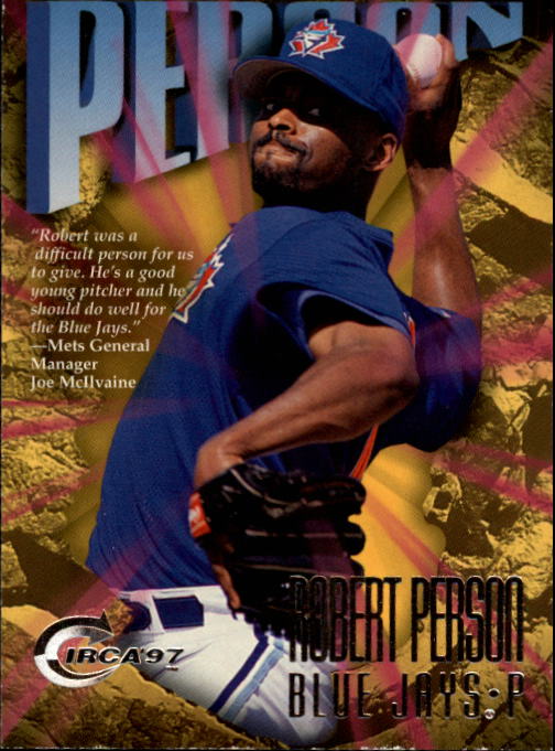 1997 Circa #180 Robert Person - NM-MT