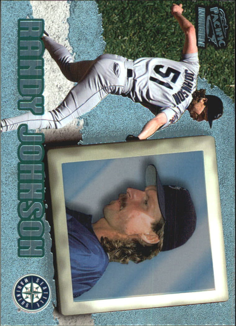 1998 Pacific Invincible Platinum Blue #65 Randy Johnson - NM-MT