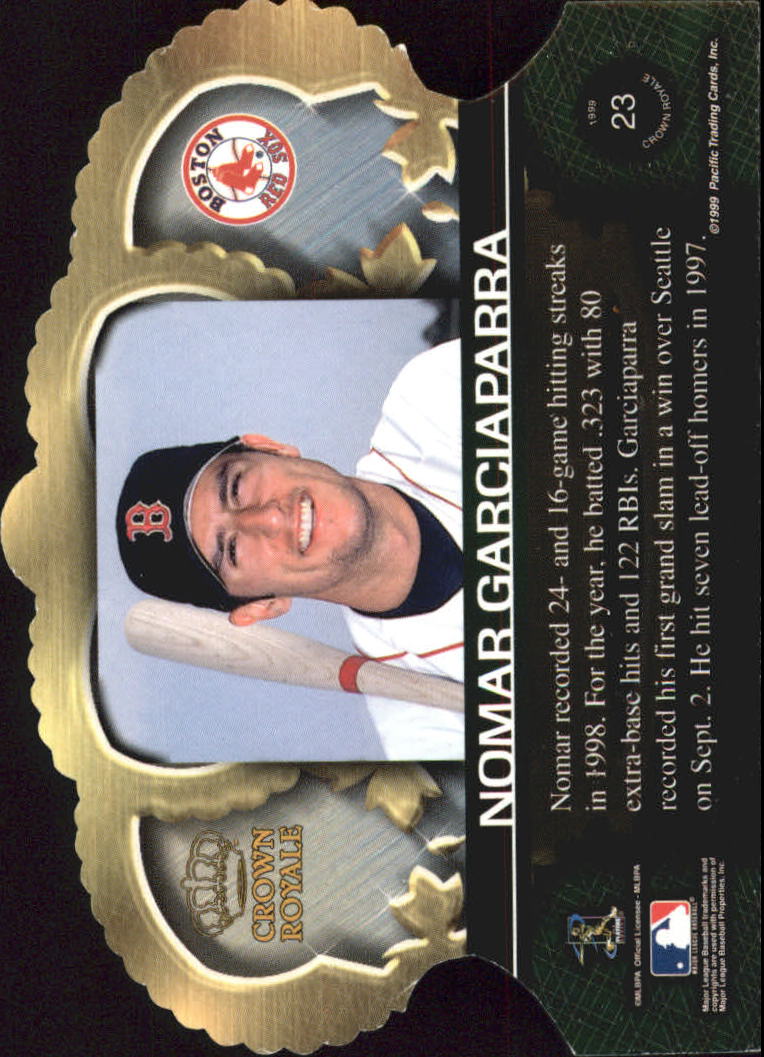 1999 Crown Royale #23 Nomar Garciaparra - NM-MT - Woody's Sports Cards | Beckett Marketplace
