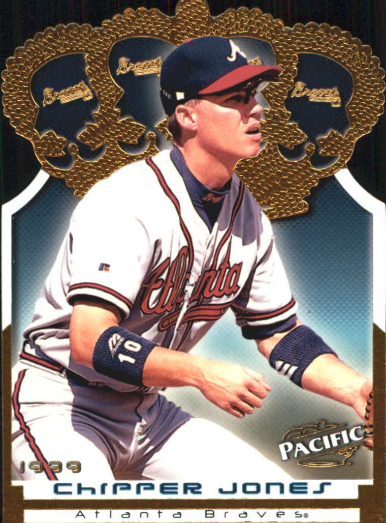 1999 Pacific Gold Crown Die Cuts #21 Chipper Jones - NM-MT