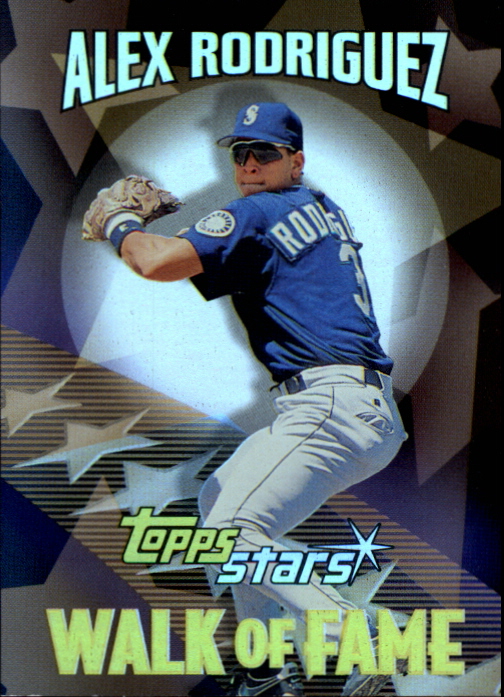 2000 Topps Stars Walk of Fame #WF5 Alex Rodriguez - NM-MT
