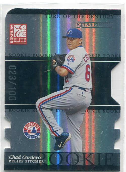 2003 Donruss Elite Extra Edition Turn of the Century #57 Chad Cordero ...