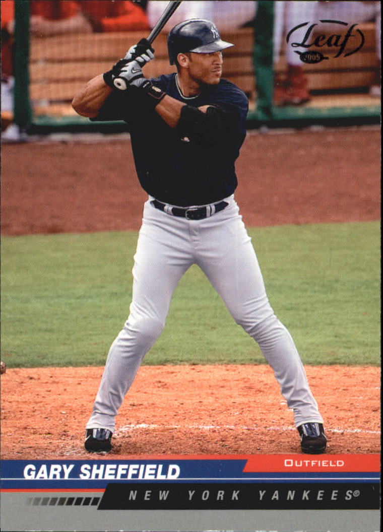 2005 Leaf Black #136 Gary Sheffield - NM-MT