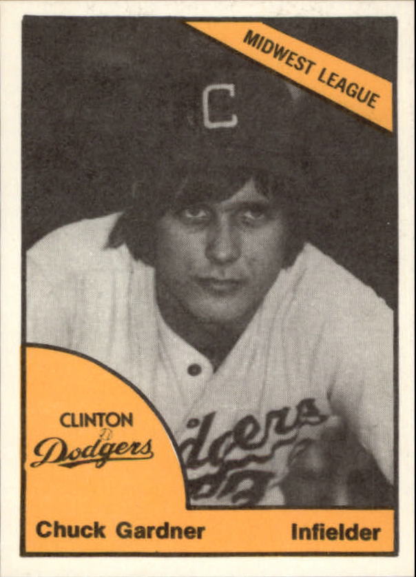 1977 Clinton Dodgers TCMA #8 Chuck Gardner - SCARCE! - NrMt+