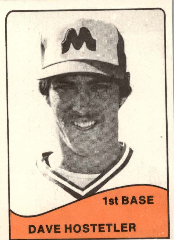 1979 Memphis Chicks TCMA #9 Dave Hostetler - NM-MT