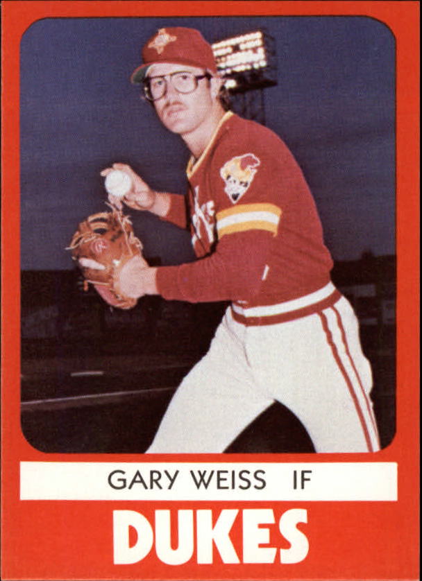 1980 Albuquerque Dukes TCMA #13 Gary Weiss - NM-MT