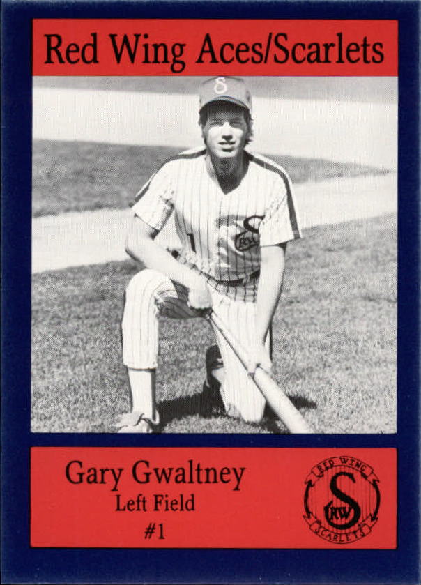 1985 Red Wing Aces/Scarlets #16 Gary Gwaltney - NM-MT