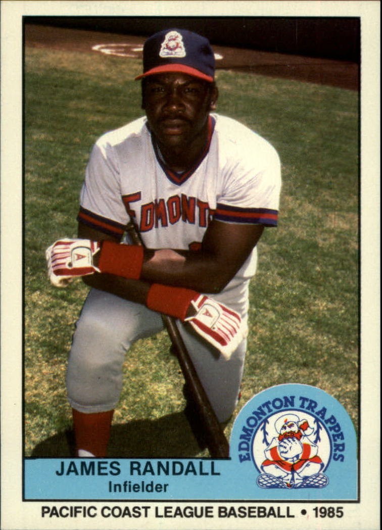 1985 Edmonton Trappers Cramer #10 James Randall - NM-MT