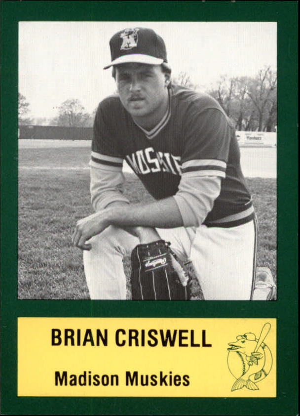 1985 Madison Muskies Police #6 Brian Criswell - NM-MT