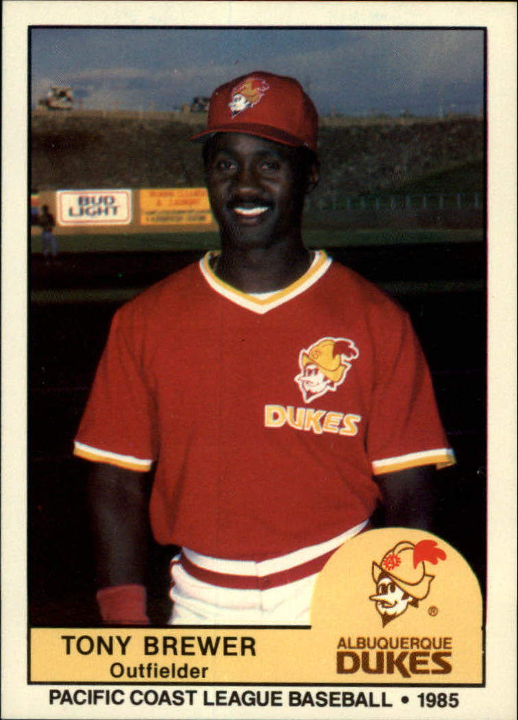 1985 Albuquerque Dukes Cramer #152 Tony Brewer - NM-MT